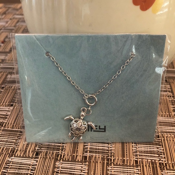 Effy | Jewelry | Effy Silver Tone Turtle Charm Necklace | Poshmark